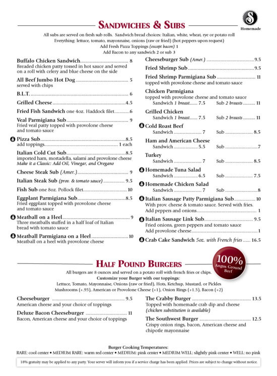 Squires Cafe | Enjoy Squire's Italian Restaurant in Baltimore for Lunch ...